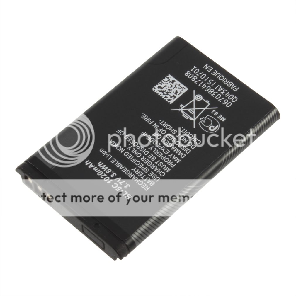 Li-ion Battery 1020mAh 3.7V 3.8 wh for Nokia BL-5C/5B/4U Rechargeable DP